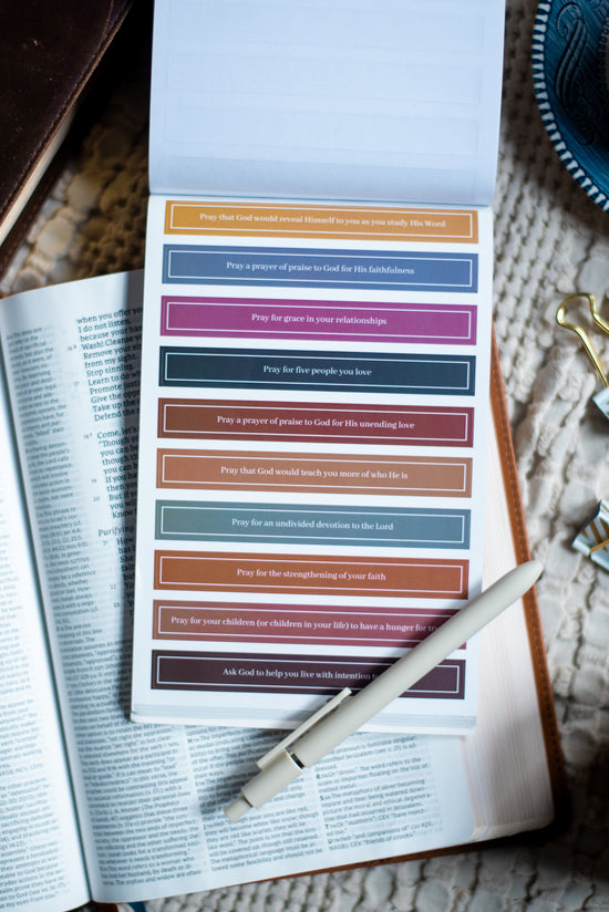 Prayer Prompt Sticker Book – Wholehearted
